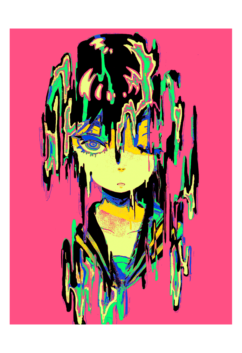 "MELTYGIRL" Screen Print – OMOCAT