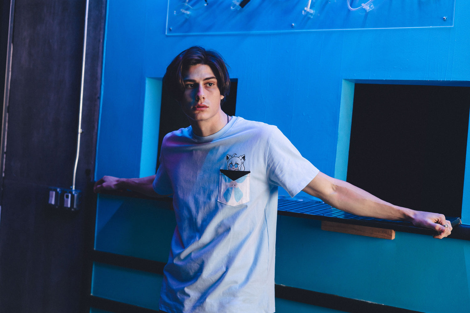 SHIRAKAMI FUBUKI Pocket T-Shirt – OMOCAT