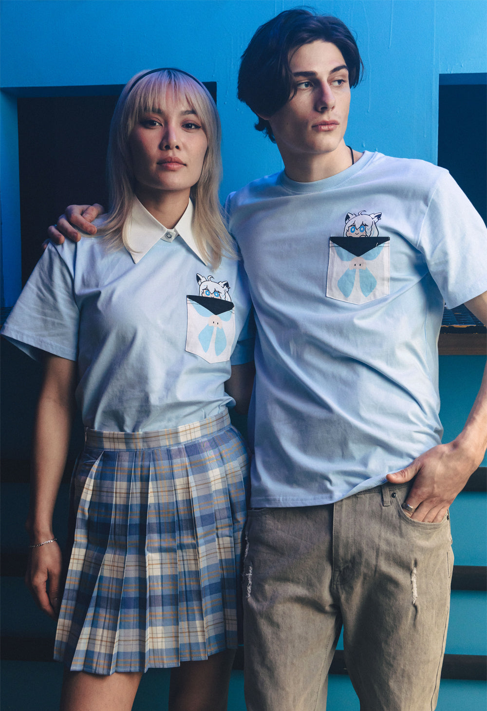 SHIRAKAMI FUBUKI Pocket T-Shirt – OMOCAT