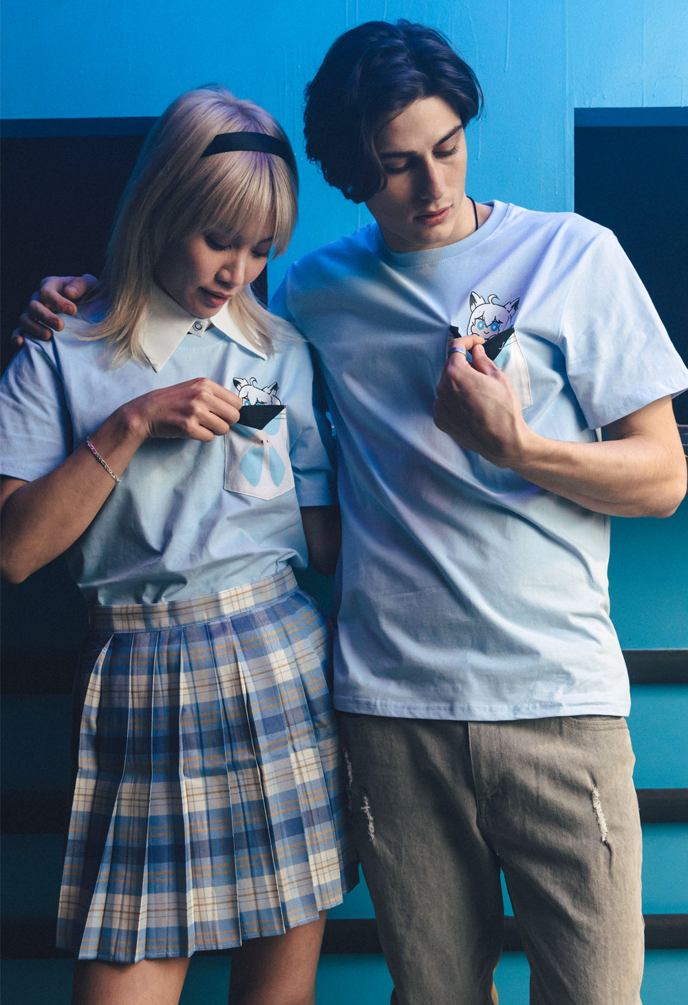 SHIRAKAMI FUBUKI Pocket T-Shirt – OMOCAT