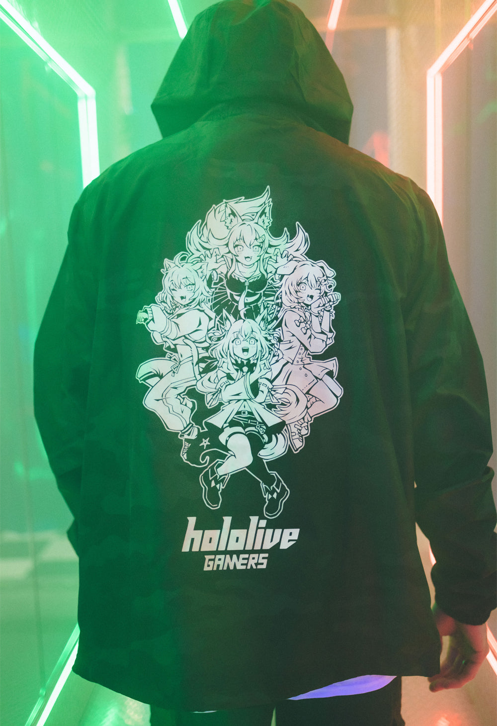 hololive GAMERS Black Camo Windbreaker – OMOCAT