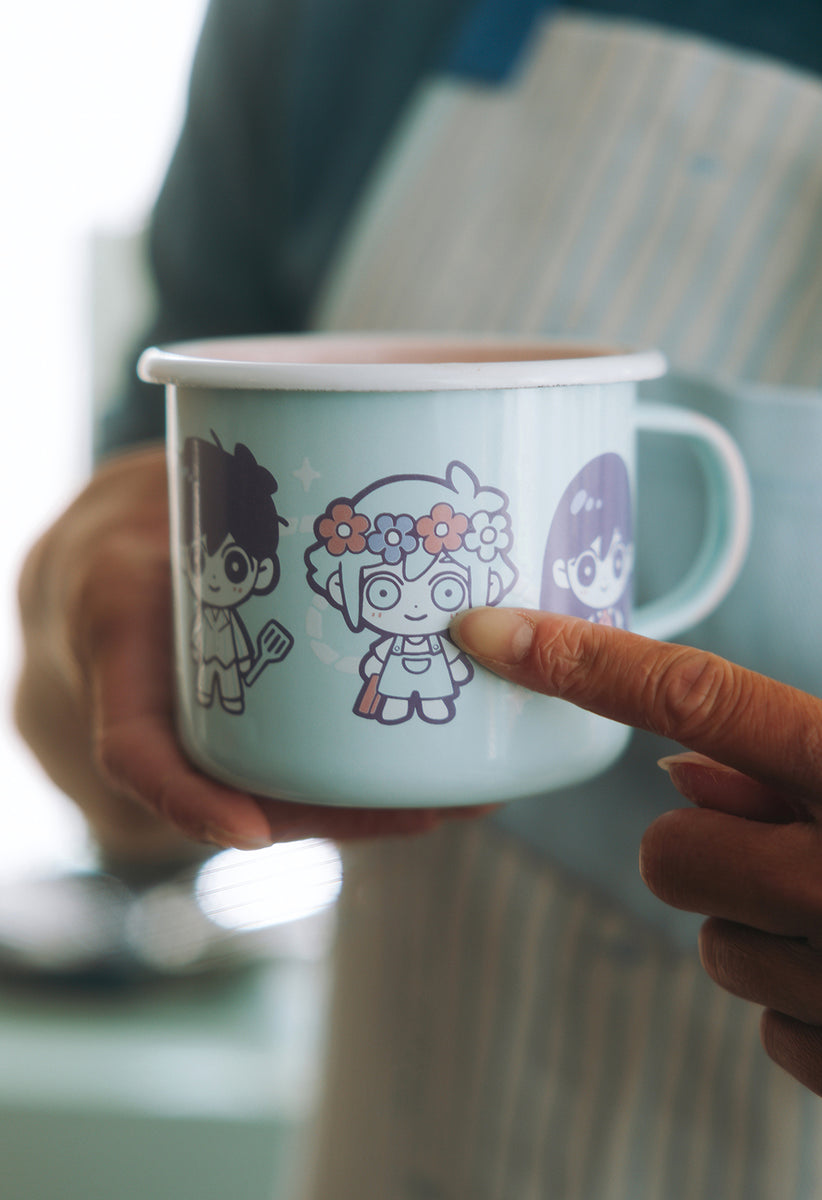PLAYING FOREVER Enamel Mug – OMOCAT